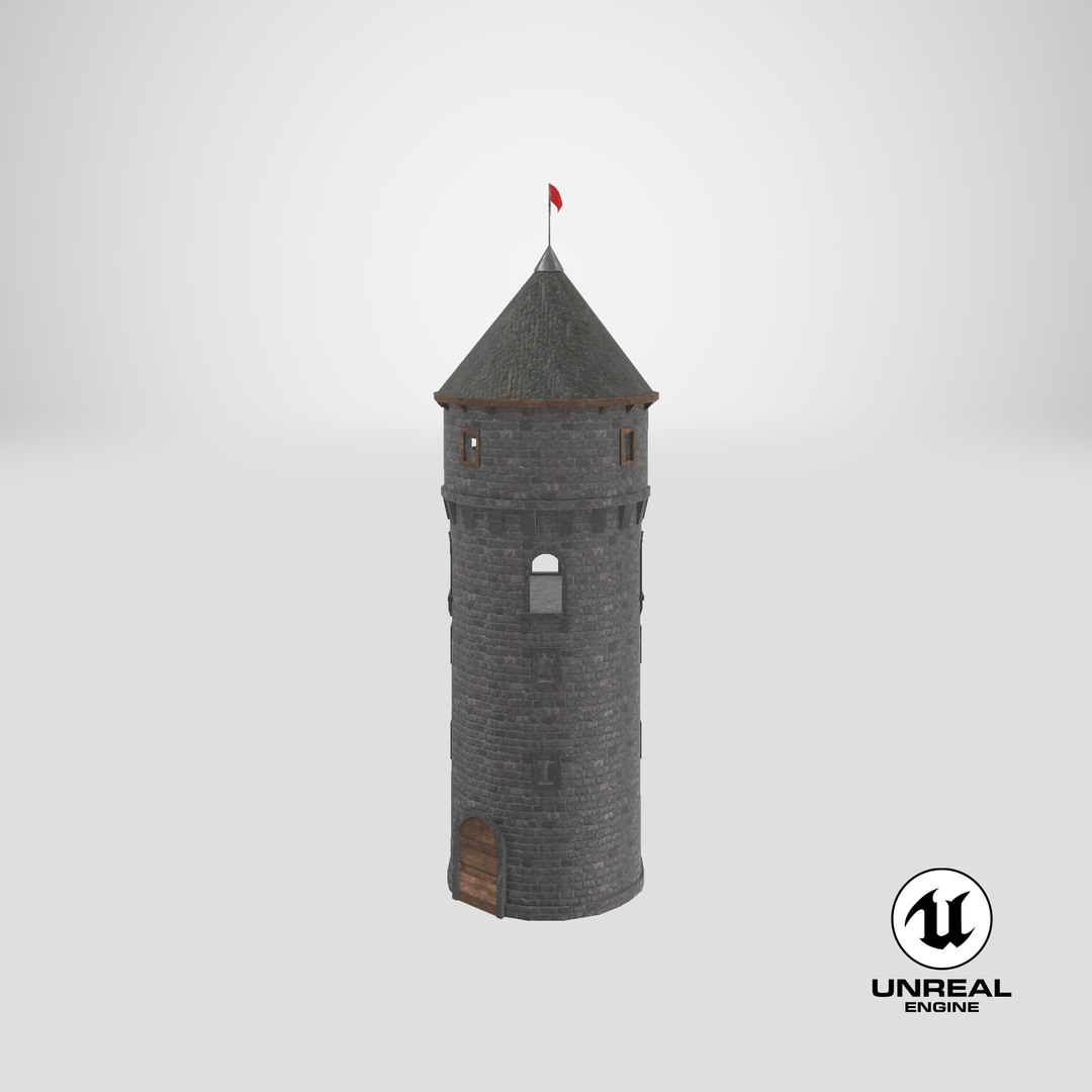 Real Castle Tower 3D Model - TurboSquid 1438014