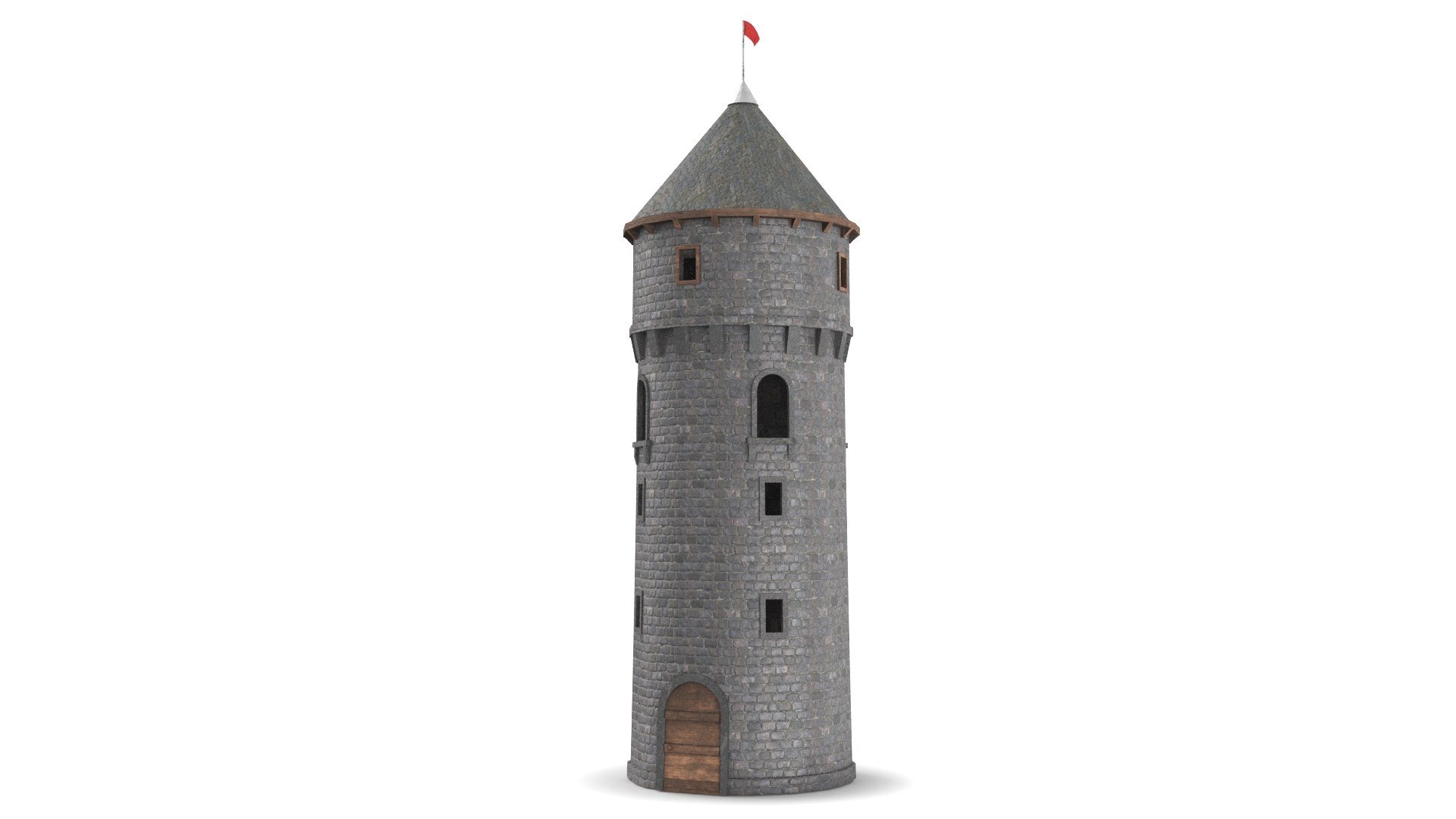 Real Castle Tower 3D Model - TurboSquid 1438014