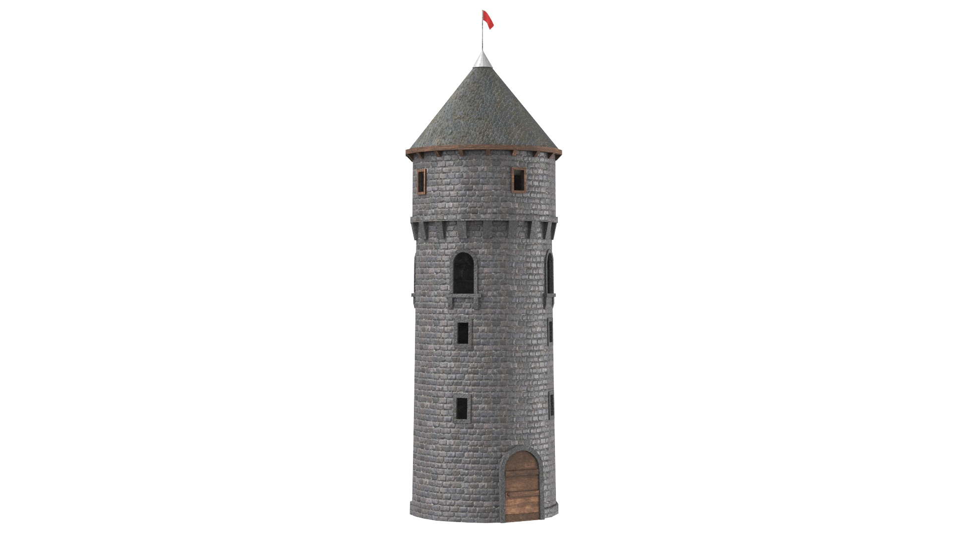 Real Castle Tower 3D Model - TurboSquid 1438014