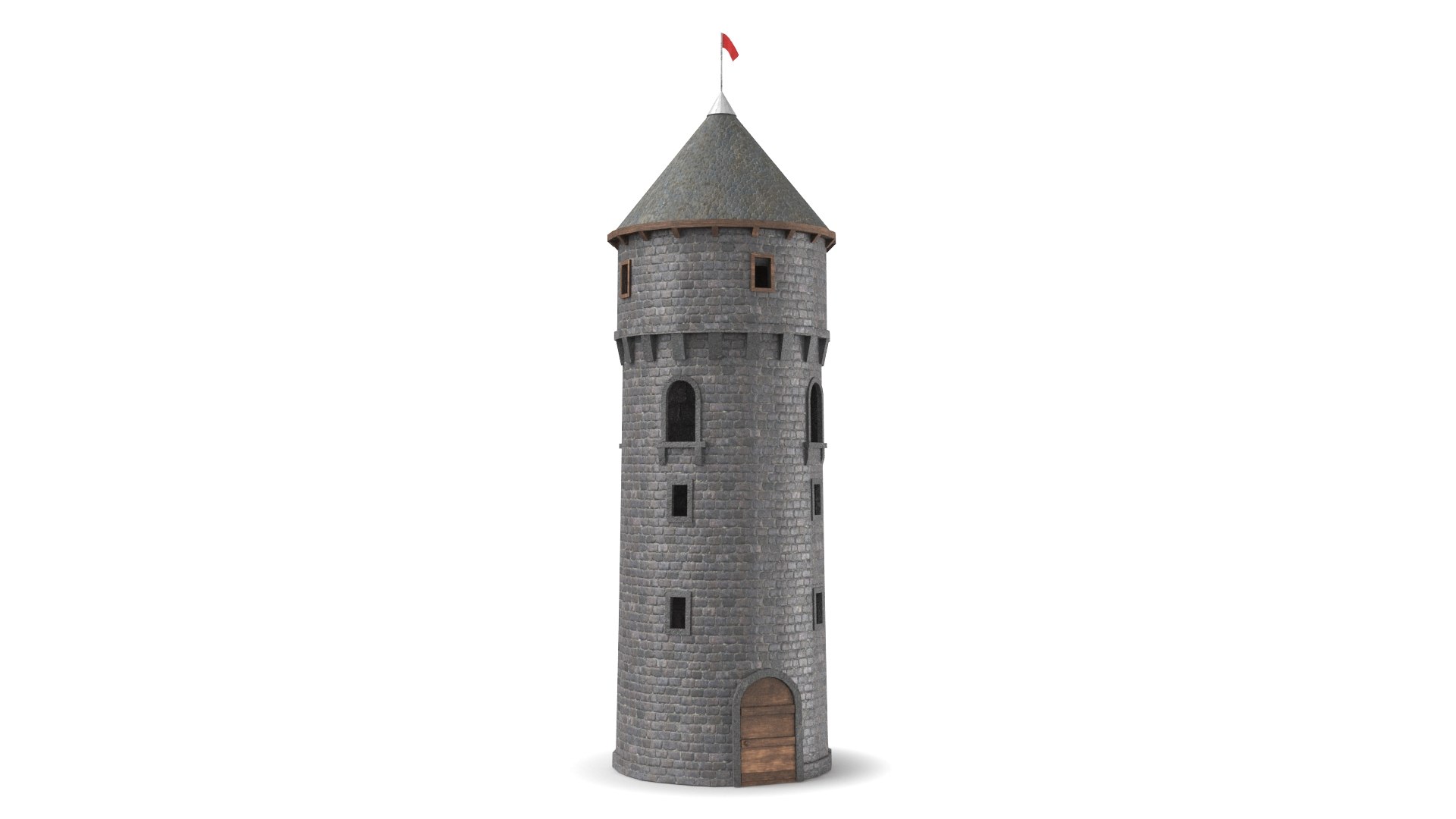 Real Castle Tower 3D Model - TurboSquid 1438014