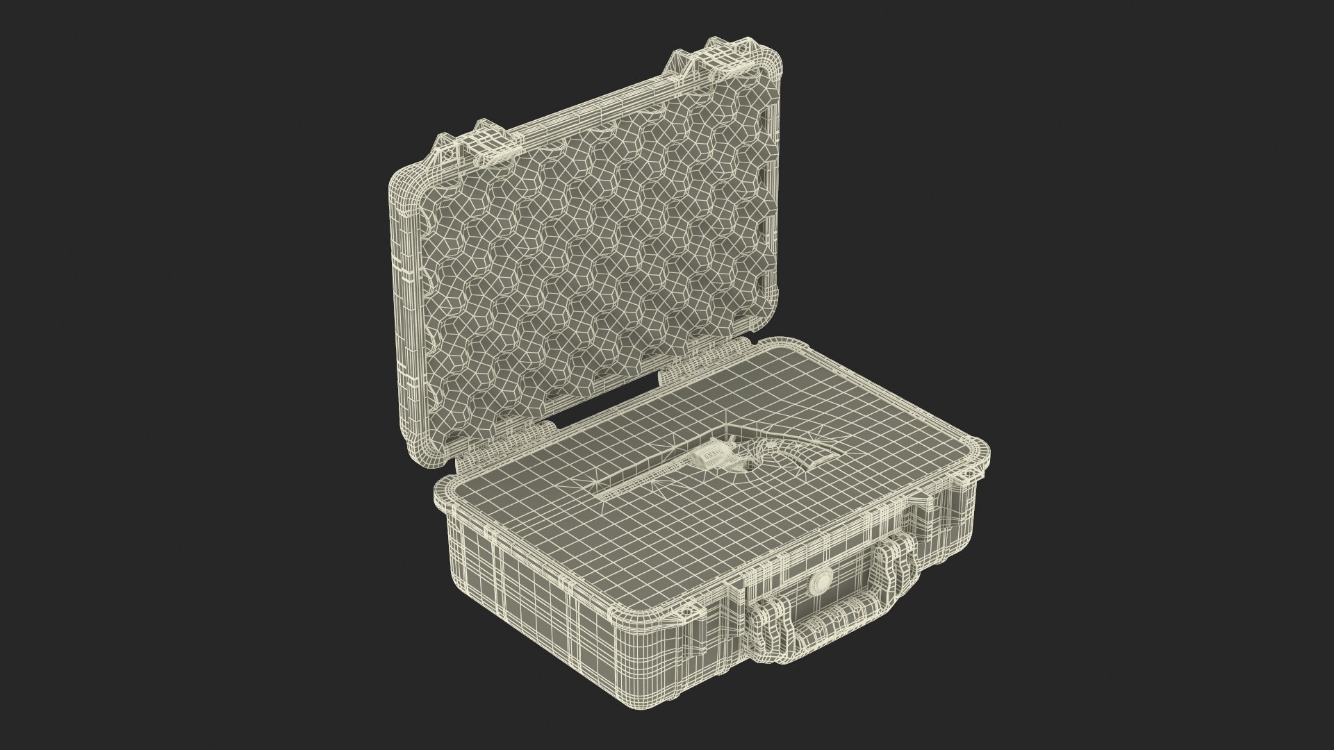 3D Compact Gun Case With Revolver Model - TurboSquid 2396123