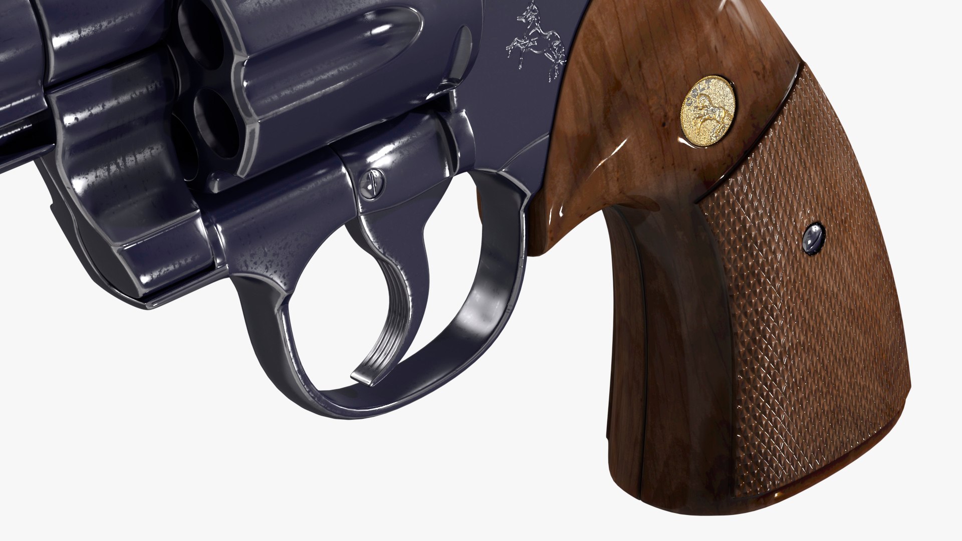 3D Compact Gun Case With Revolver Model - TurboSquid 2396123