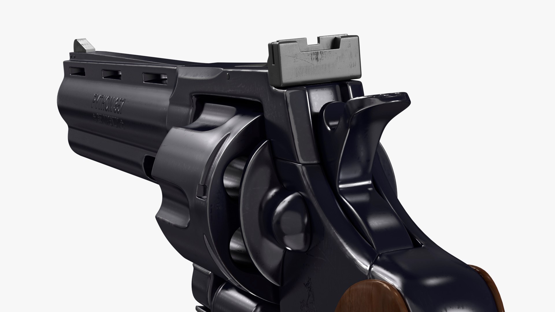 3D Compact Gun Case With Revolver Model - TurboSquid 2396123