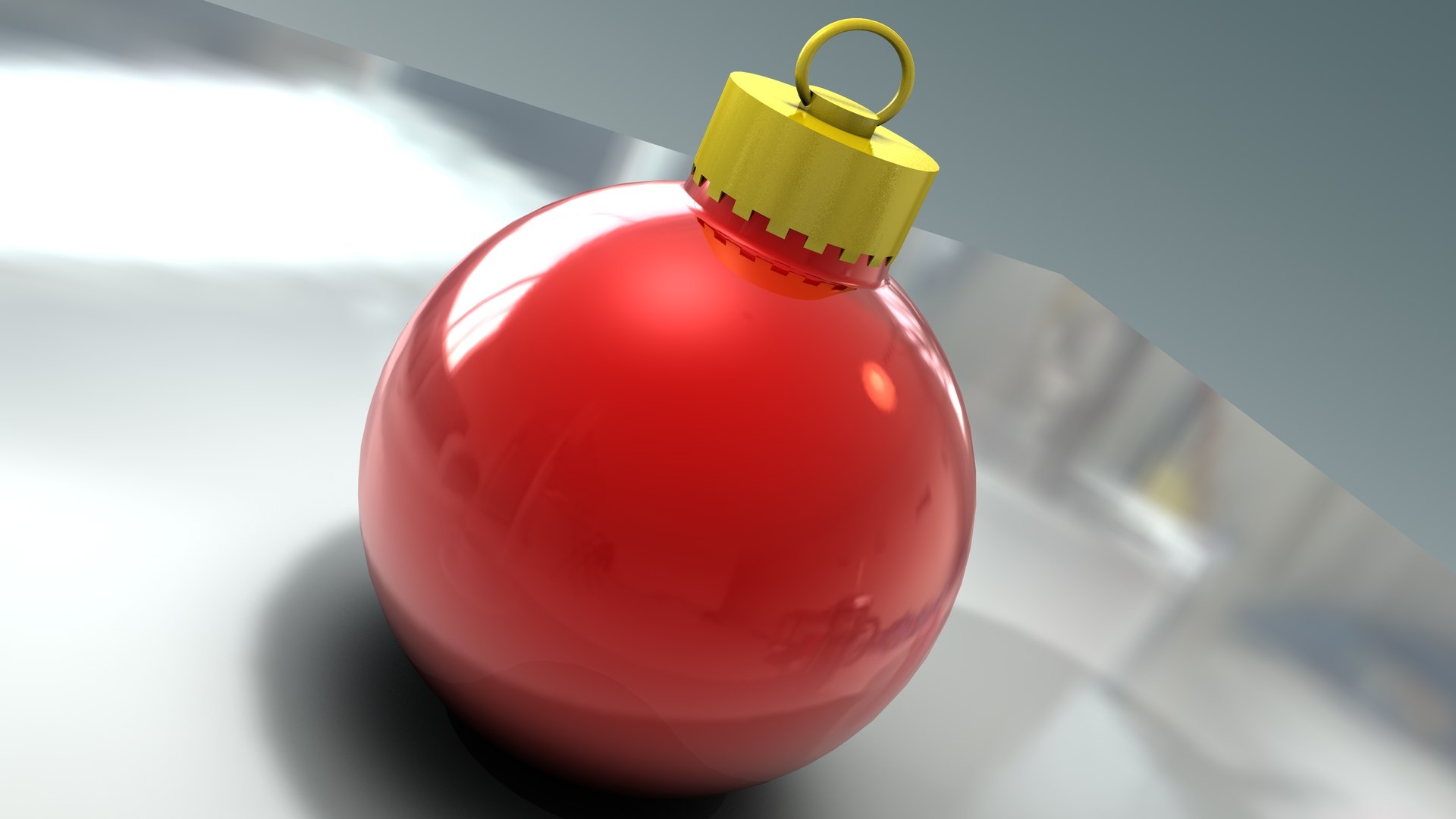 c4d christmas tree decoration ball