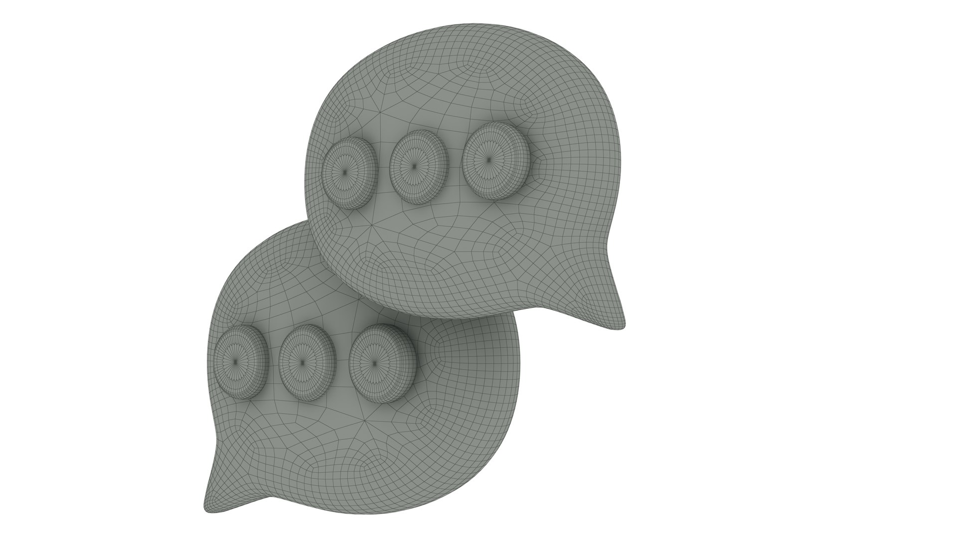 3D Talk Balloon Icon Model - TurboSquid 2217791