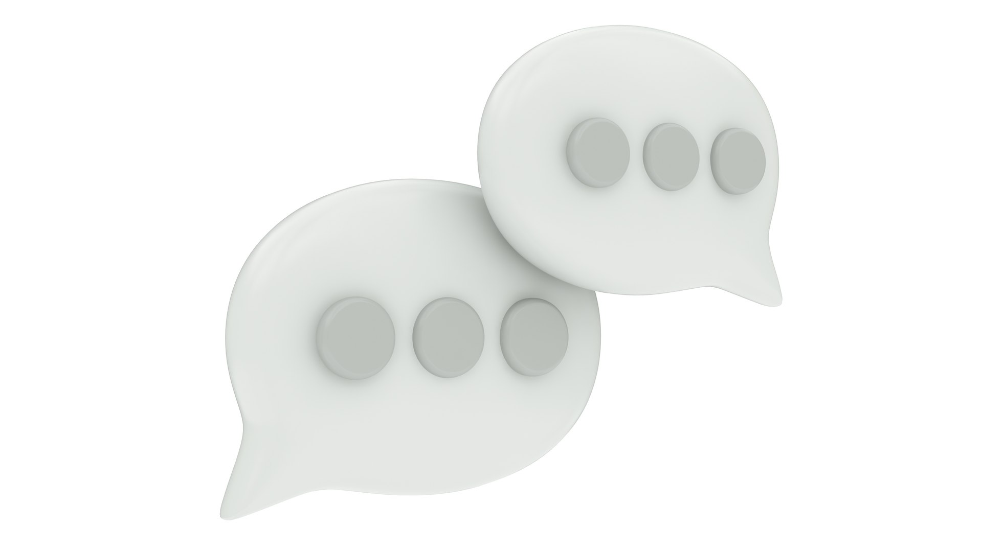 3D Talk Balloon Icon Model - TurboSquid 2217791