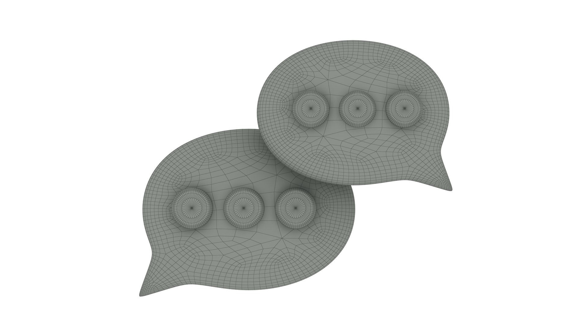 3D Talk Balloon Icon Model - TurboSquid 2217791