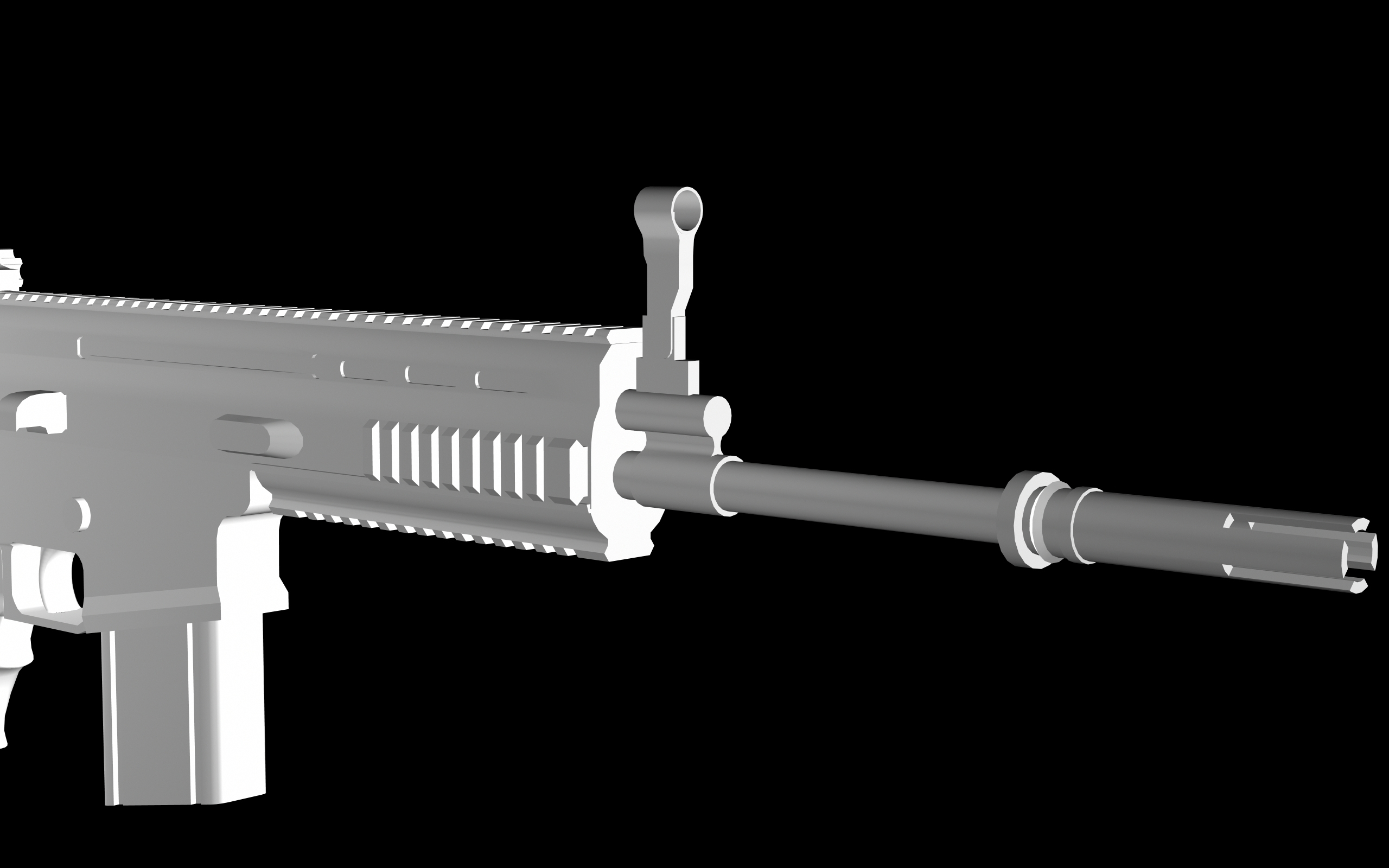 fn scar 3d model