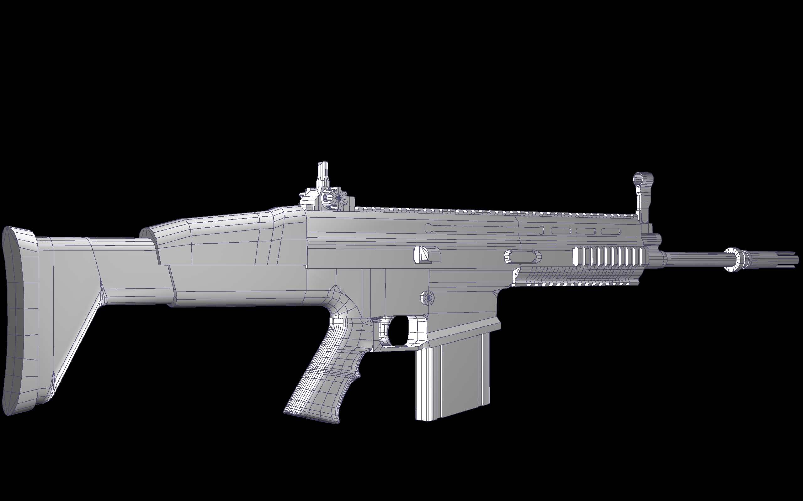 fn scar 3d model