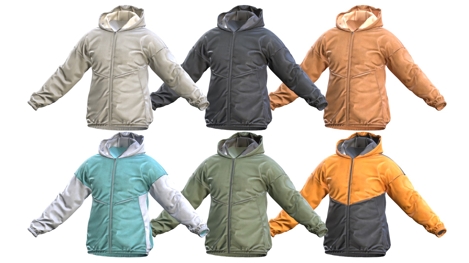 3D Windbreaker Jacket model - TurboSquid 1903172