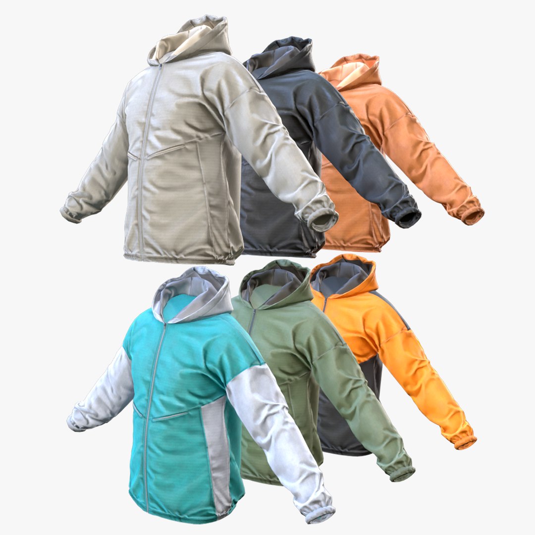 3D Windbreaker Jacket model - TurboSquid 1903172