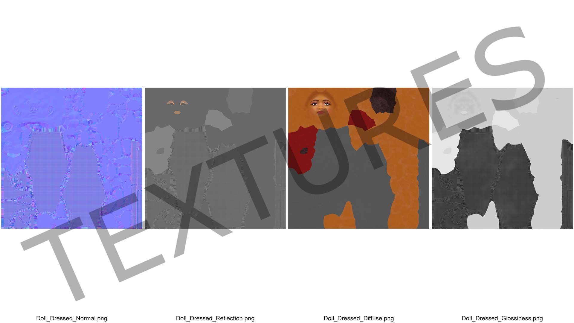 3D Toy Doll Curvy Brunette Dressed model - TurboSquid 1874762