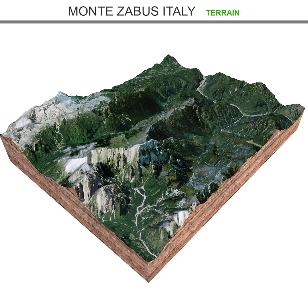 3D Model Monte Zabus Italy - TurboSquid 2061729