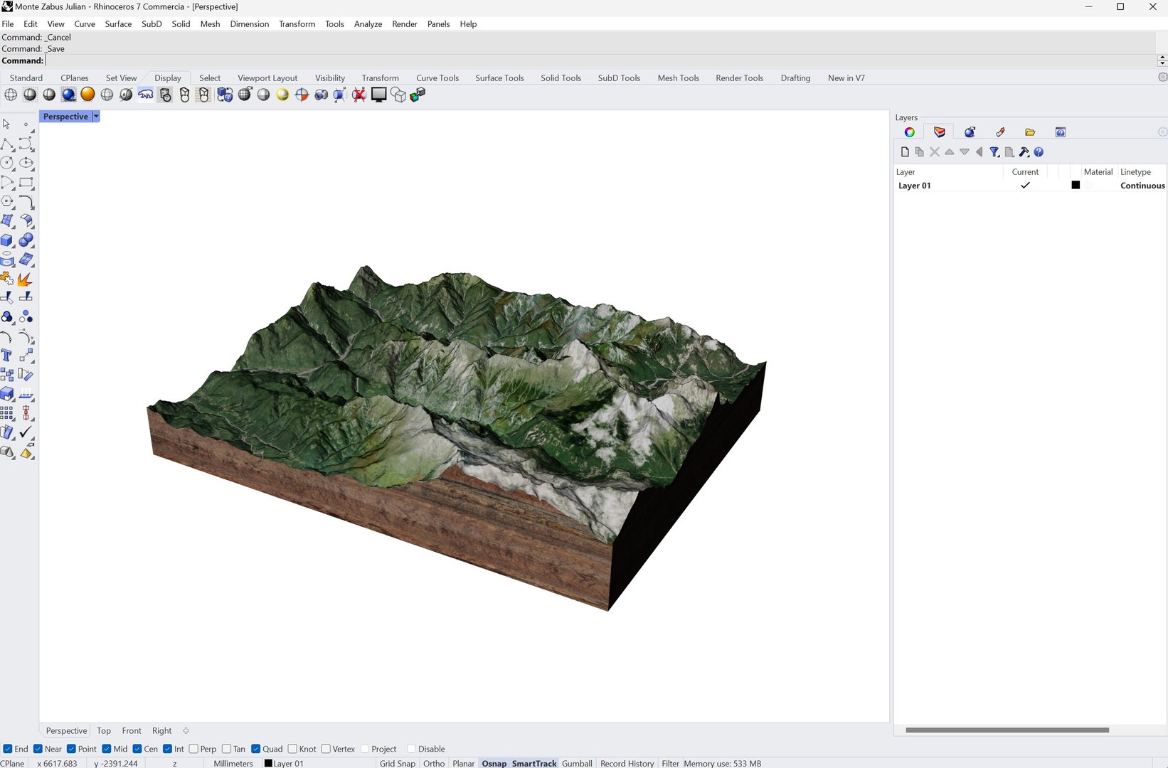 3D Model Monte Zabus Italy - TurboSquid 2061729