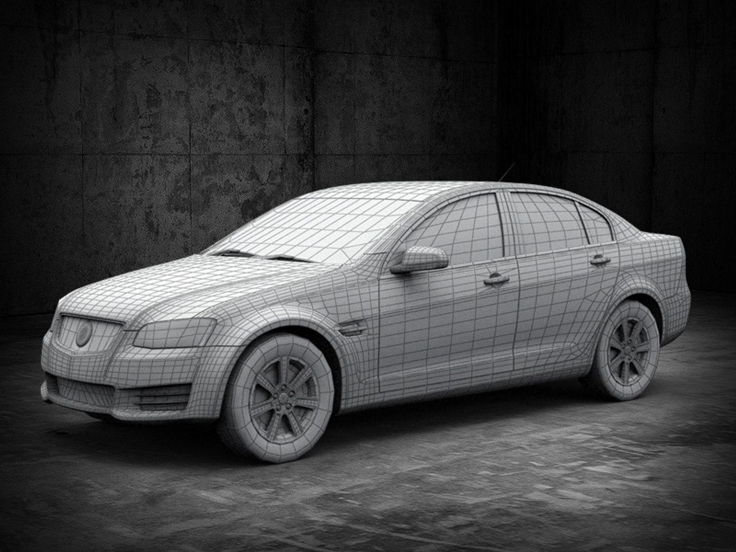 3d model holden commodore