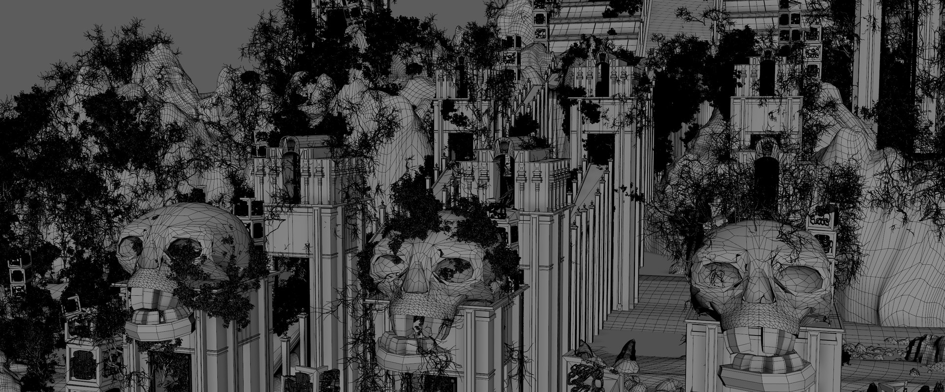 3D Model Fantasy Death Temple Environment - TurboSquid 2171995