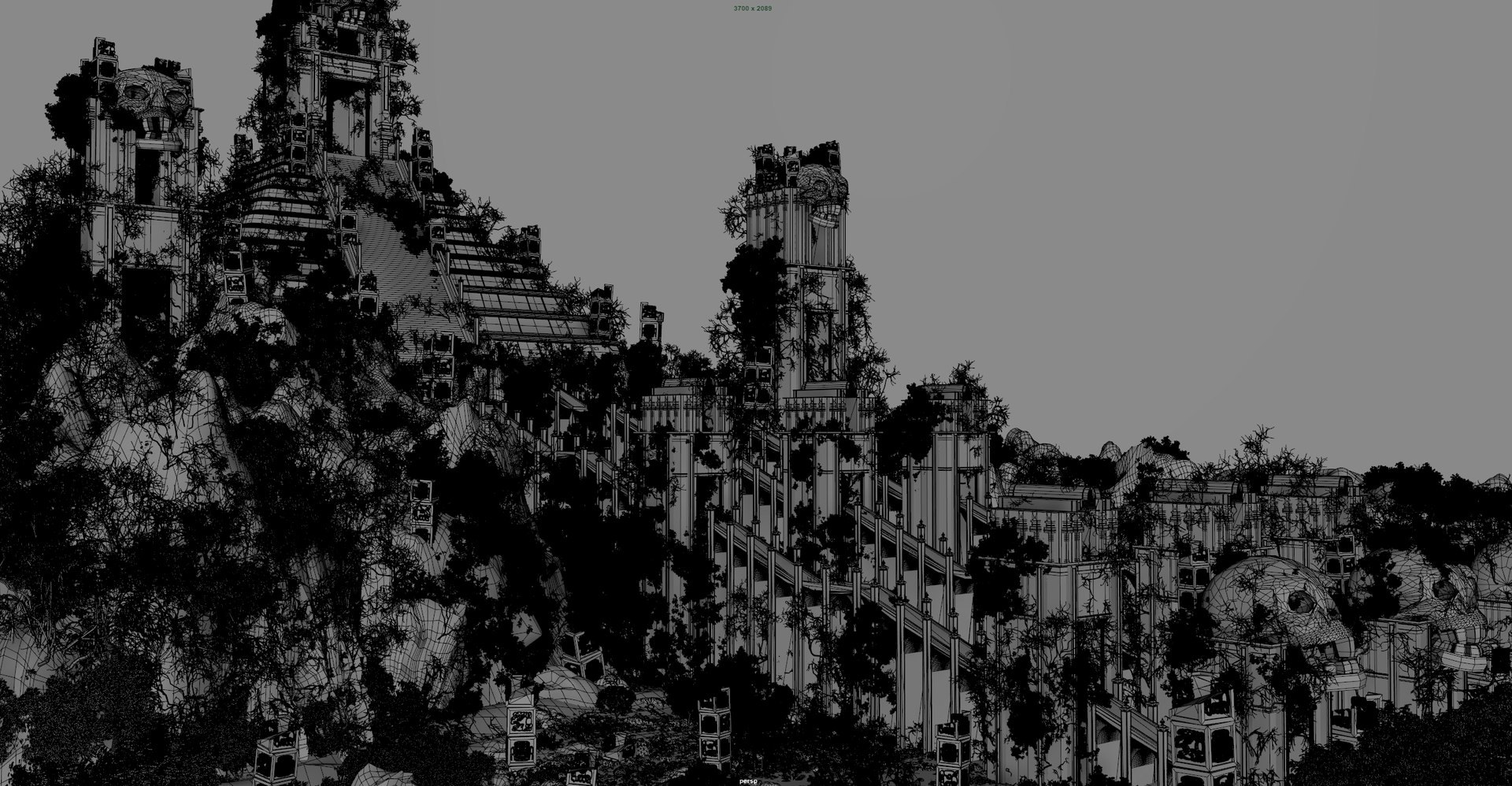 3D Model Fantasy Death Temple Environment - TurboSquid 2171995