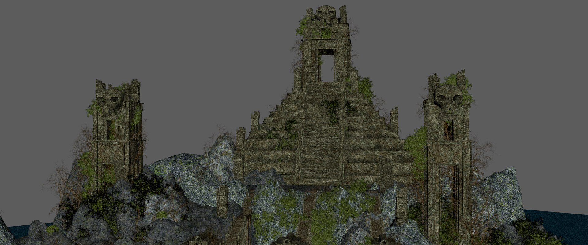 3D Model Fantasy Death Temple Environment - TurboSquid 2171995
