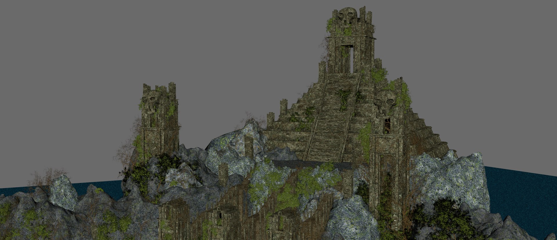 3D Model Fantasy Death Temple Environment - TurboSquid 2171995