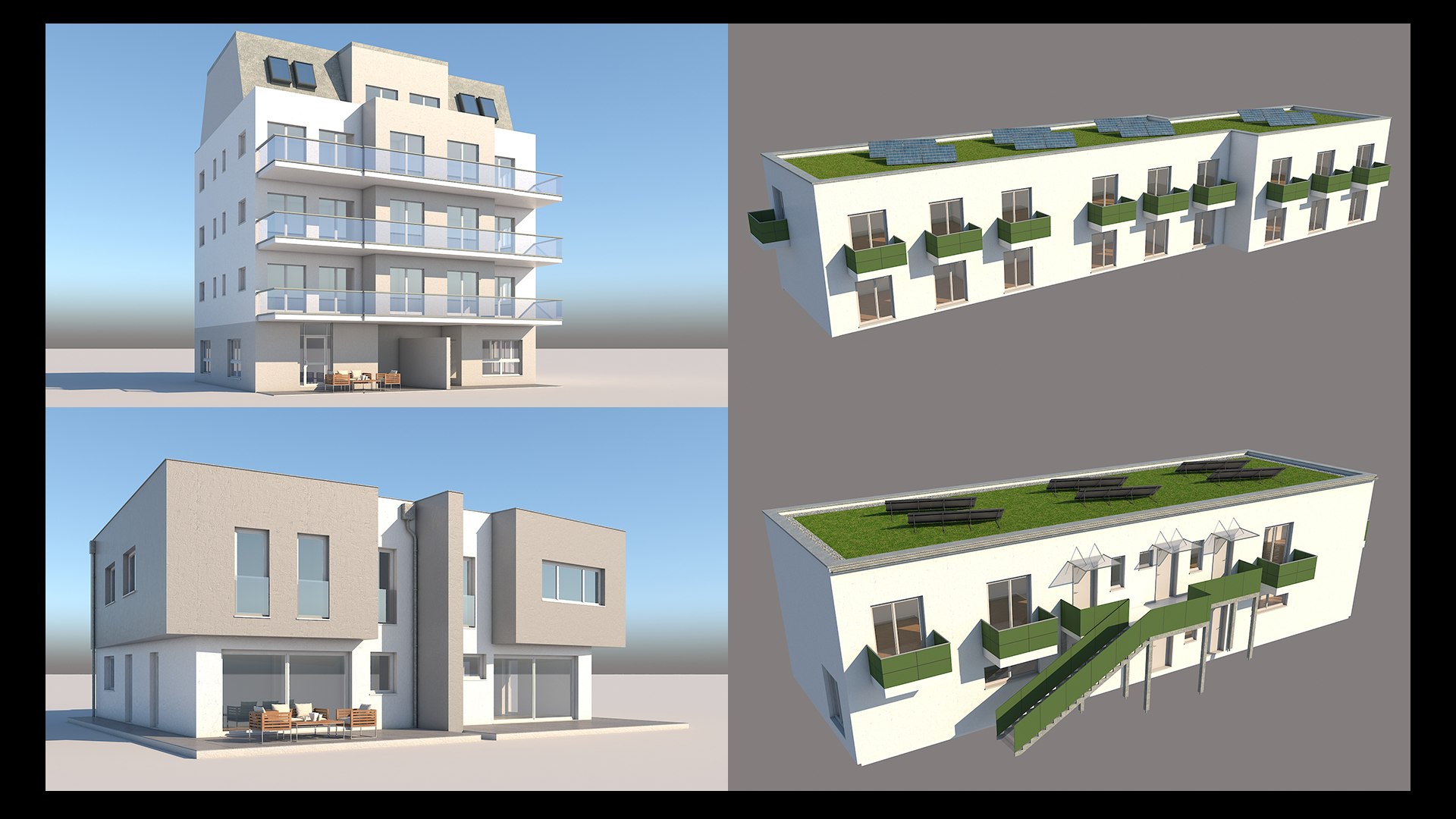 3D Model Apartment Buildings - TurboSquid 1456484