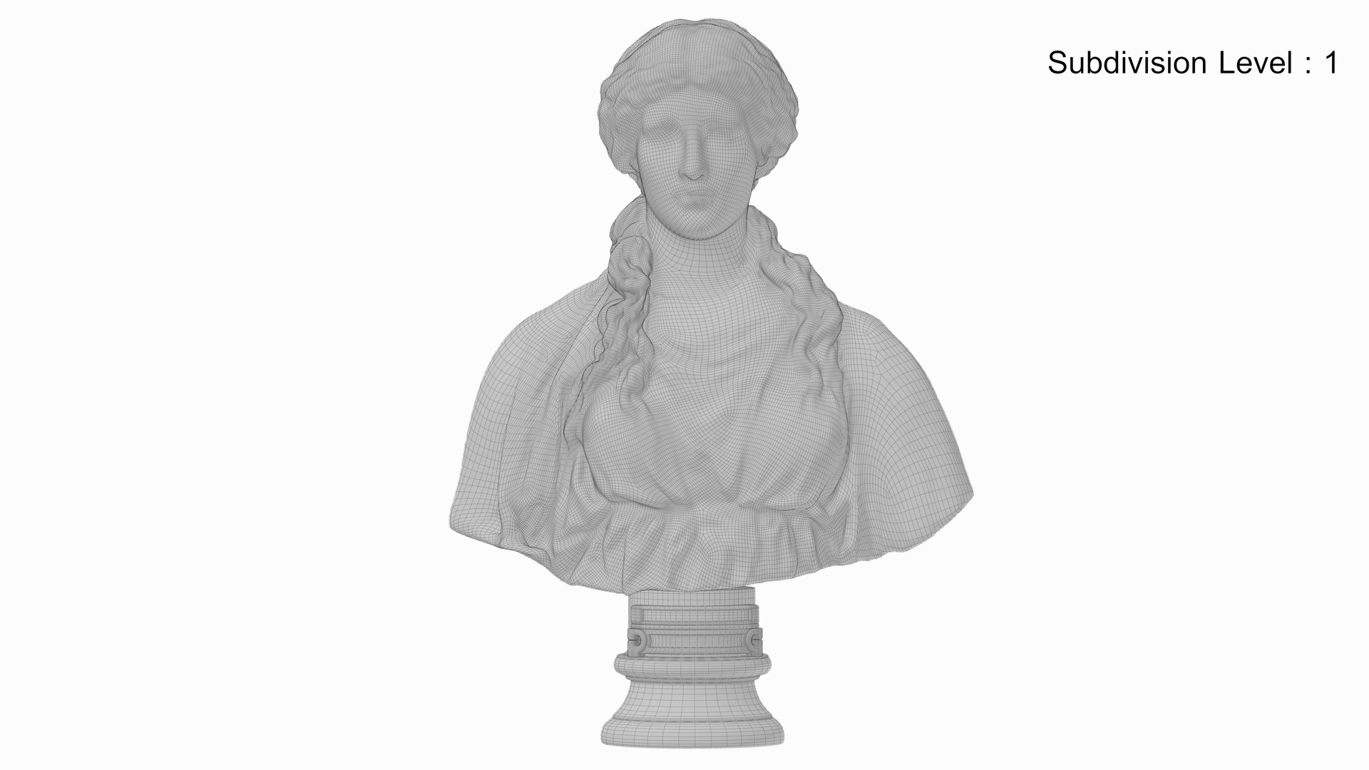 Roman Woman Bust 3D model - TurboSquid 1982236