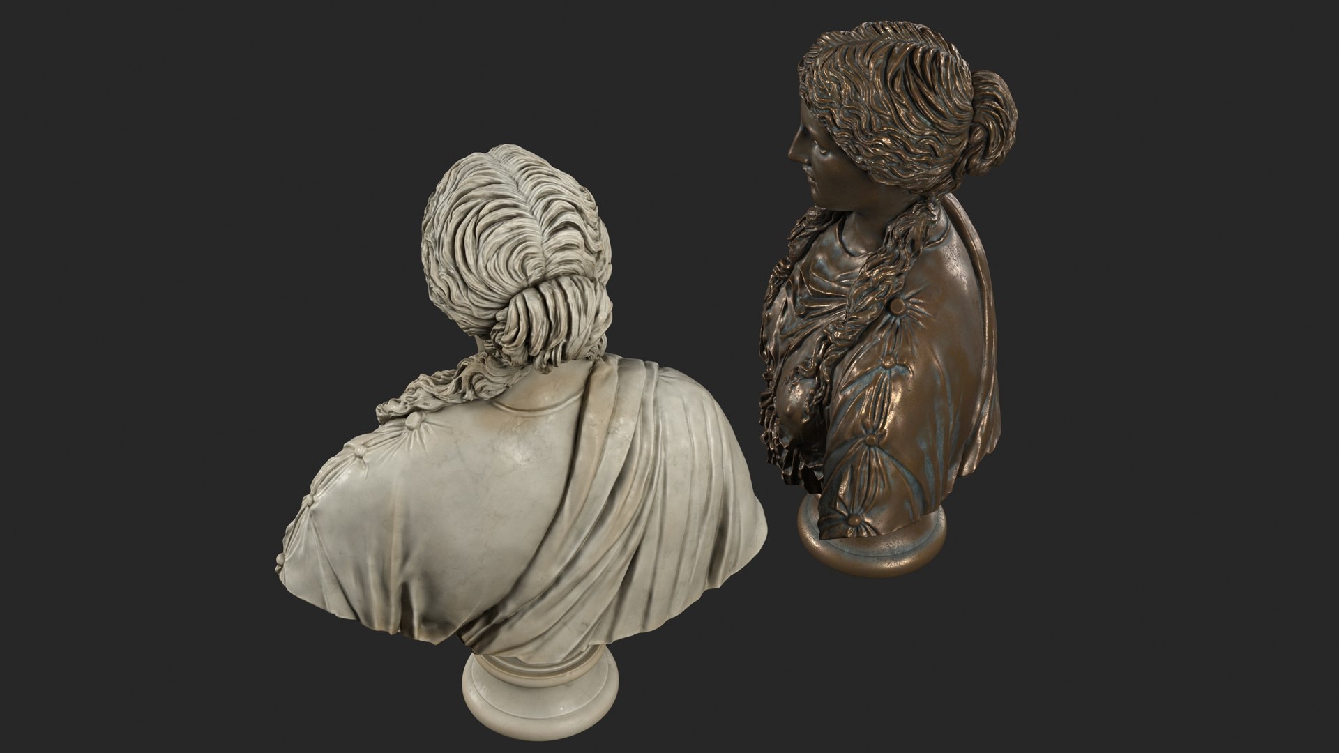 Roman Woman Bust 3D model - TurboSquid 1982236