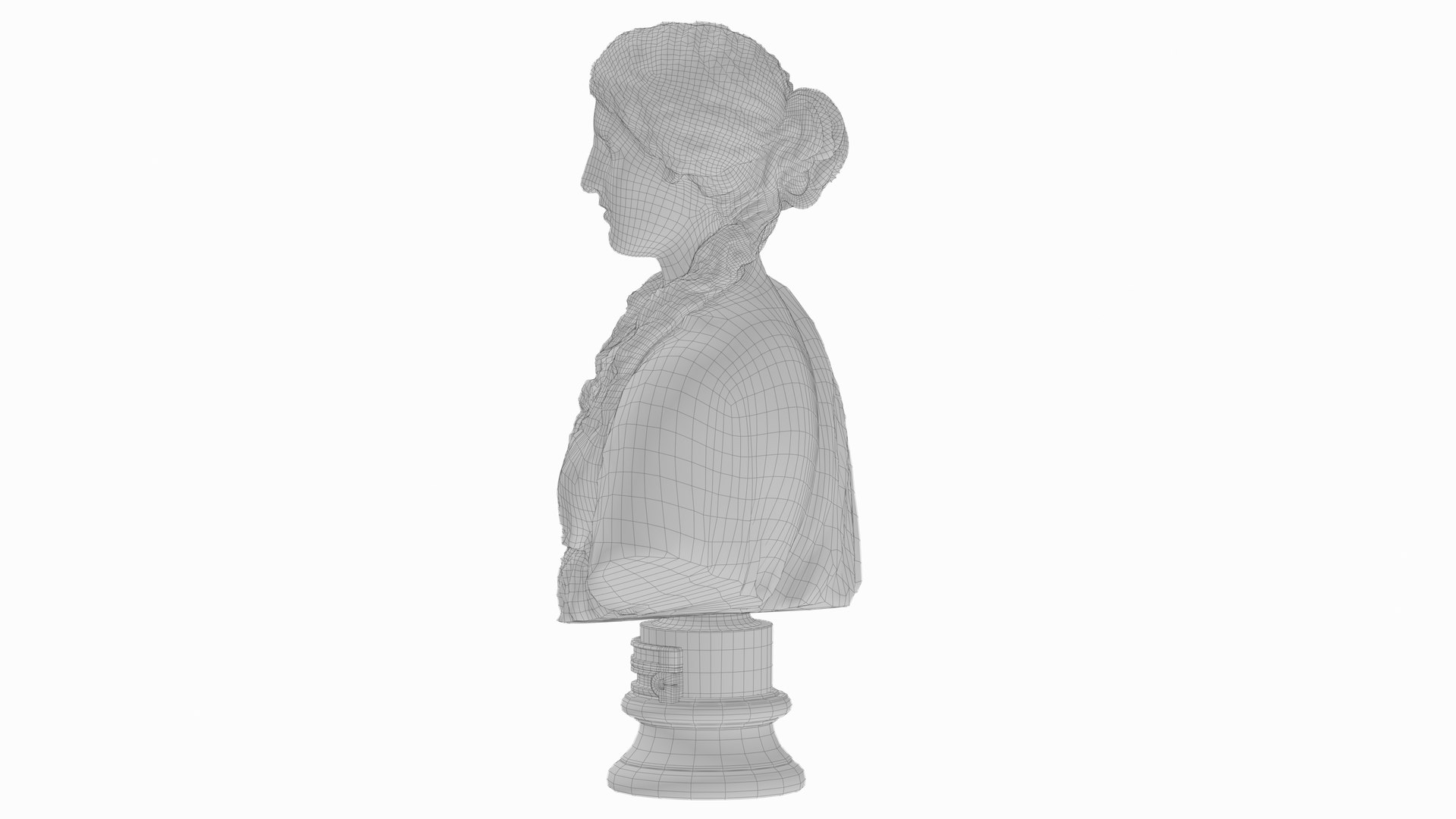 Roman Woman Bust 3D model - TurboSquid 1982236