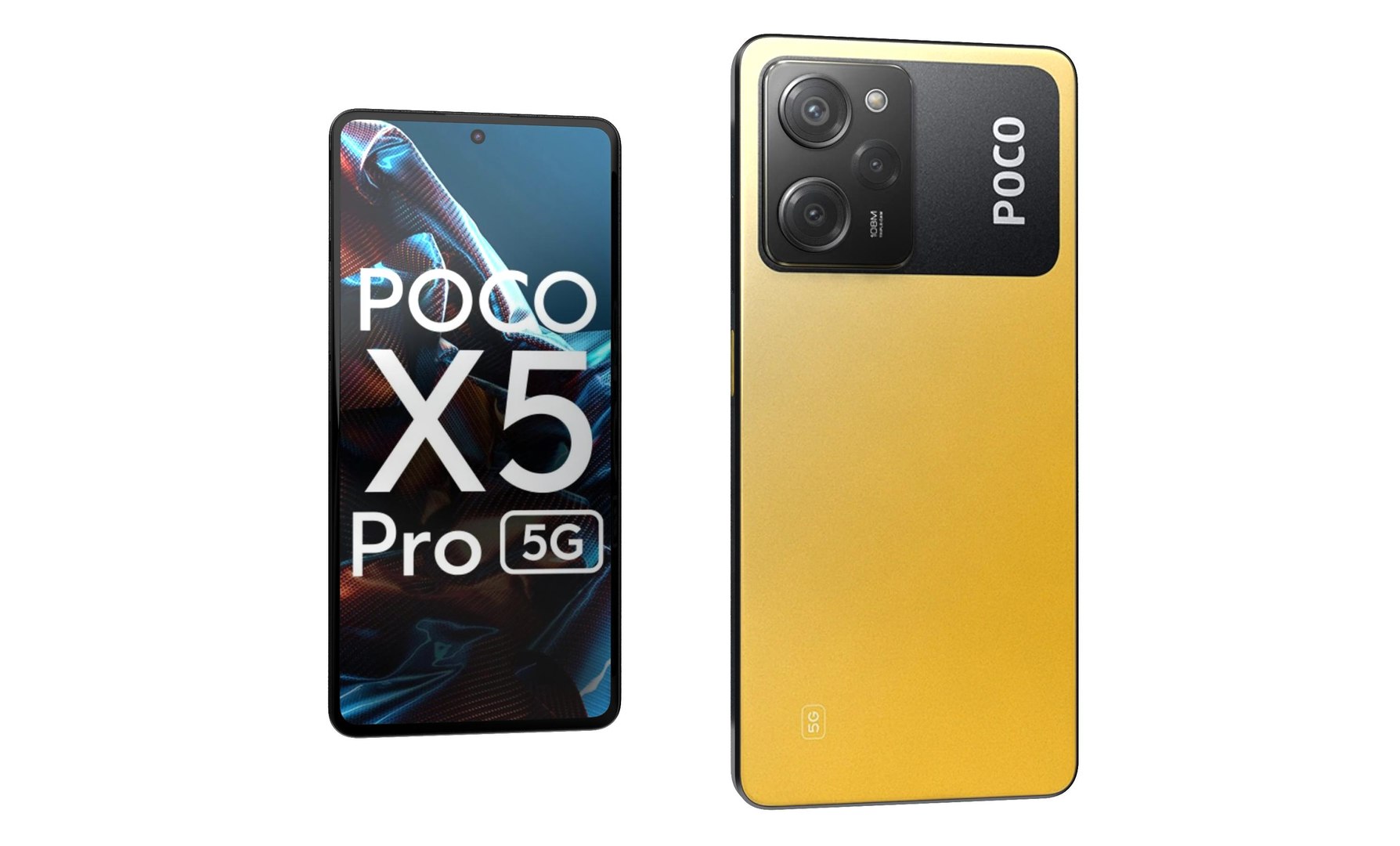 3D Xiaomi Poco X5 Pro 5G Yellow - TurboSquid 2032552