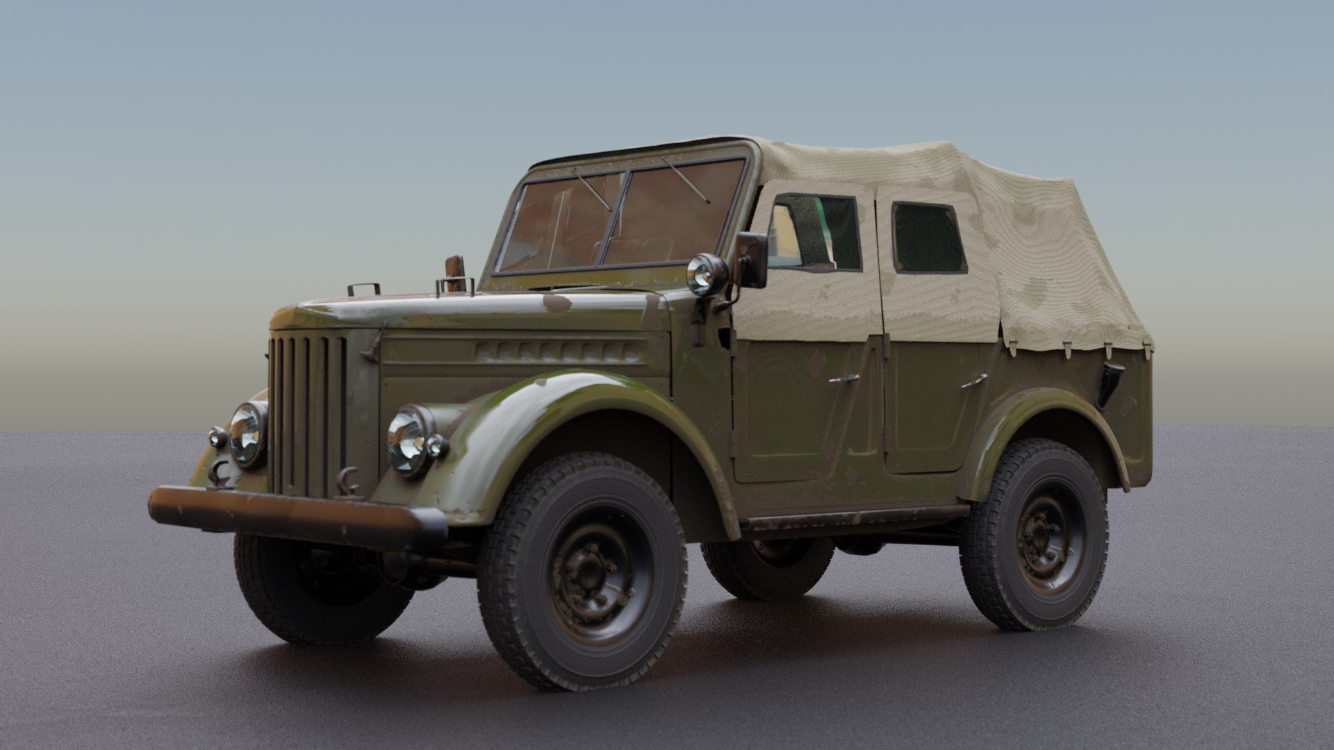 GAZ 69 3D - TurboSquid 2150652