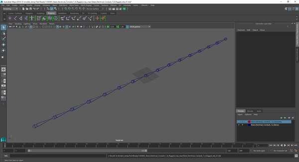 Steel electrical conduit 7 3D model - TurboSquid 1503279