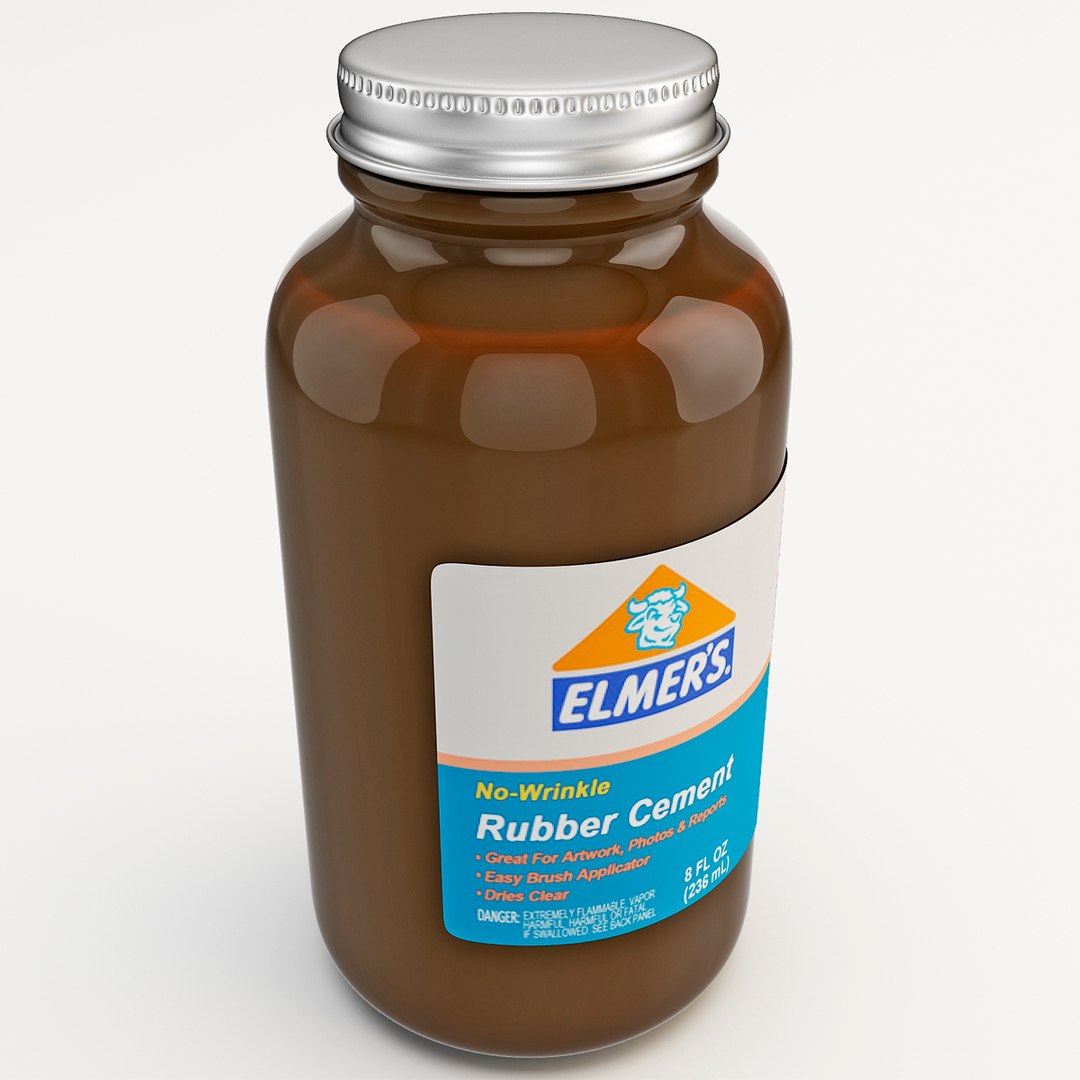 3d Rubber Cement Model