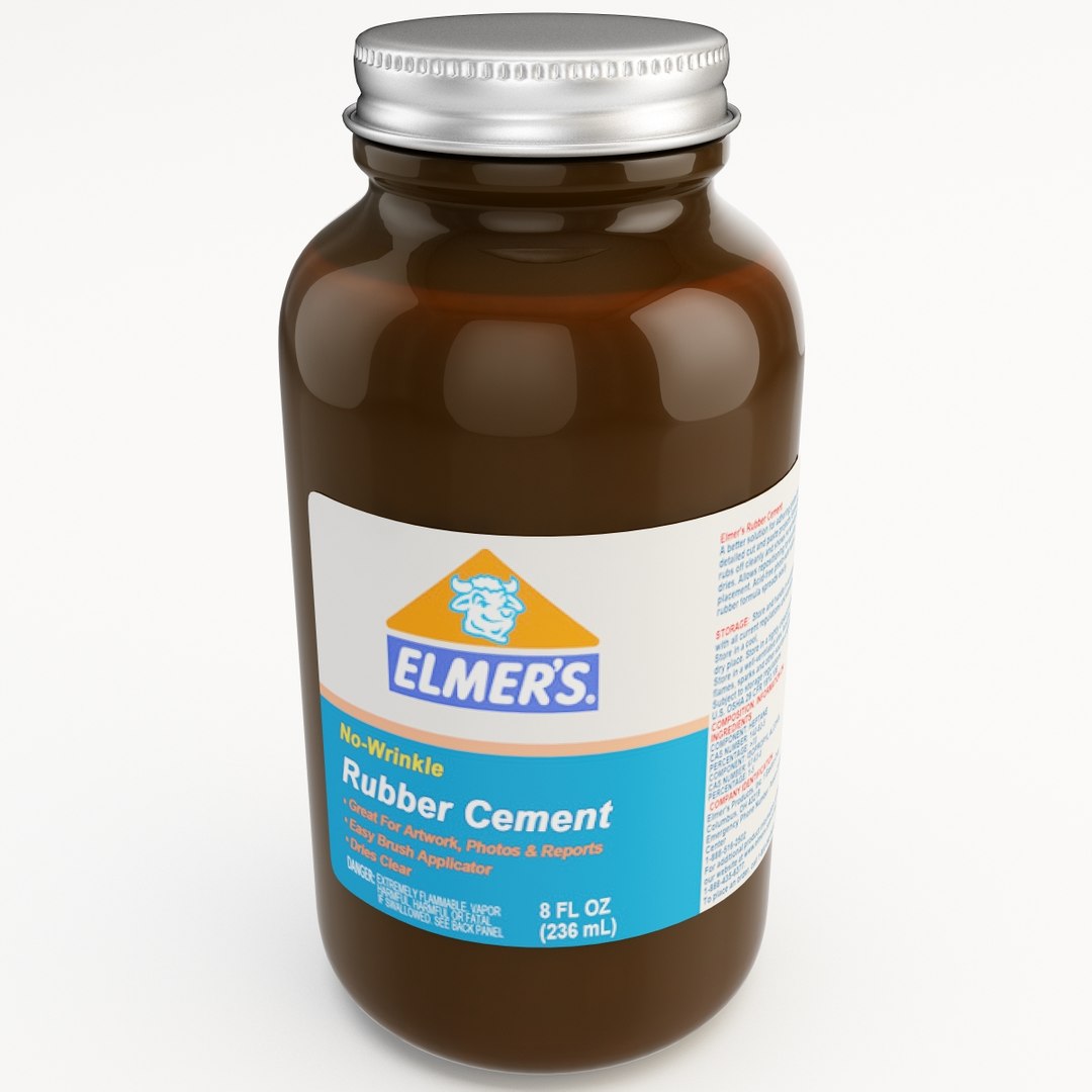3d Rubber Cement Model