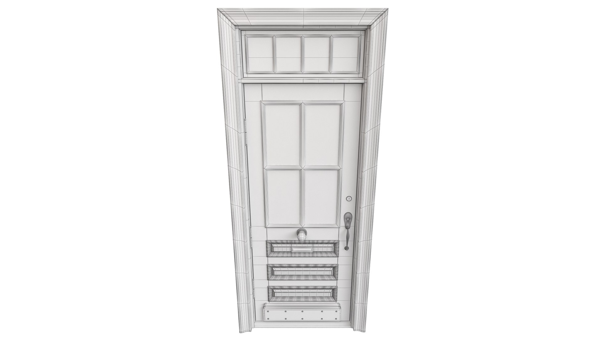 Entrance Classic Door 99 3D Model - TurboSquid 2138083