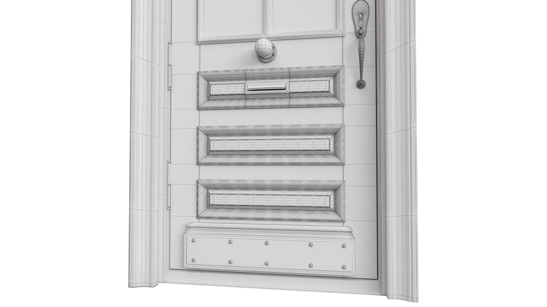 Entrance Classic Door 99 3D Model - TurboSquid 2138083