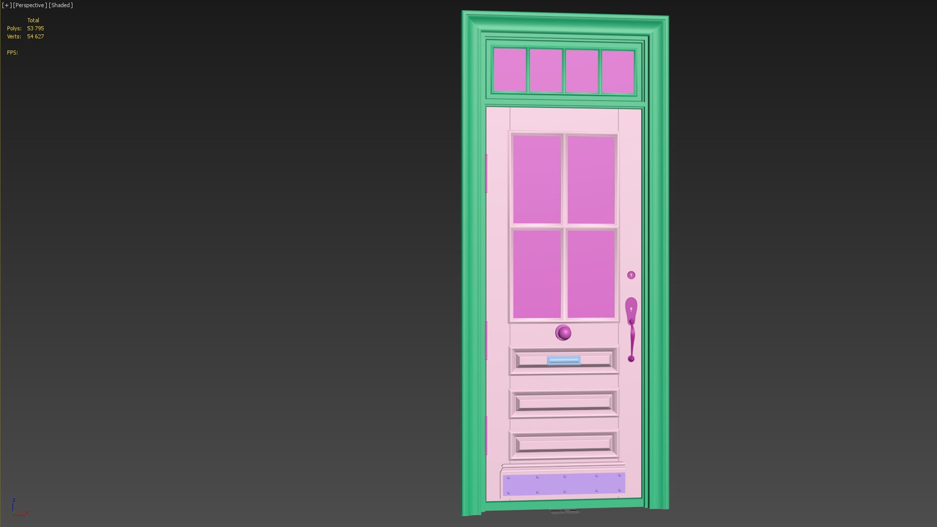 Entrance Classic Door 99 3D Model - TurboSquid 2138083