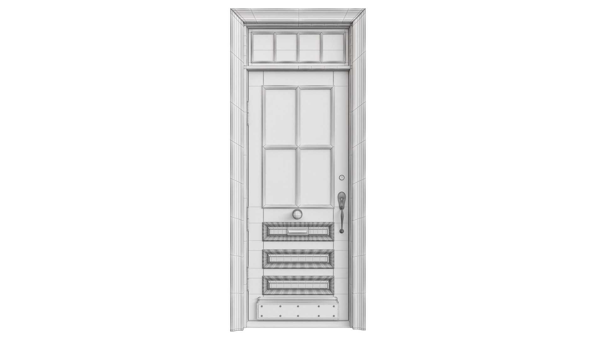 Entrance Classic Door 99 3D Model - TurboSquid 2138083