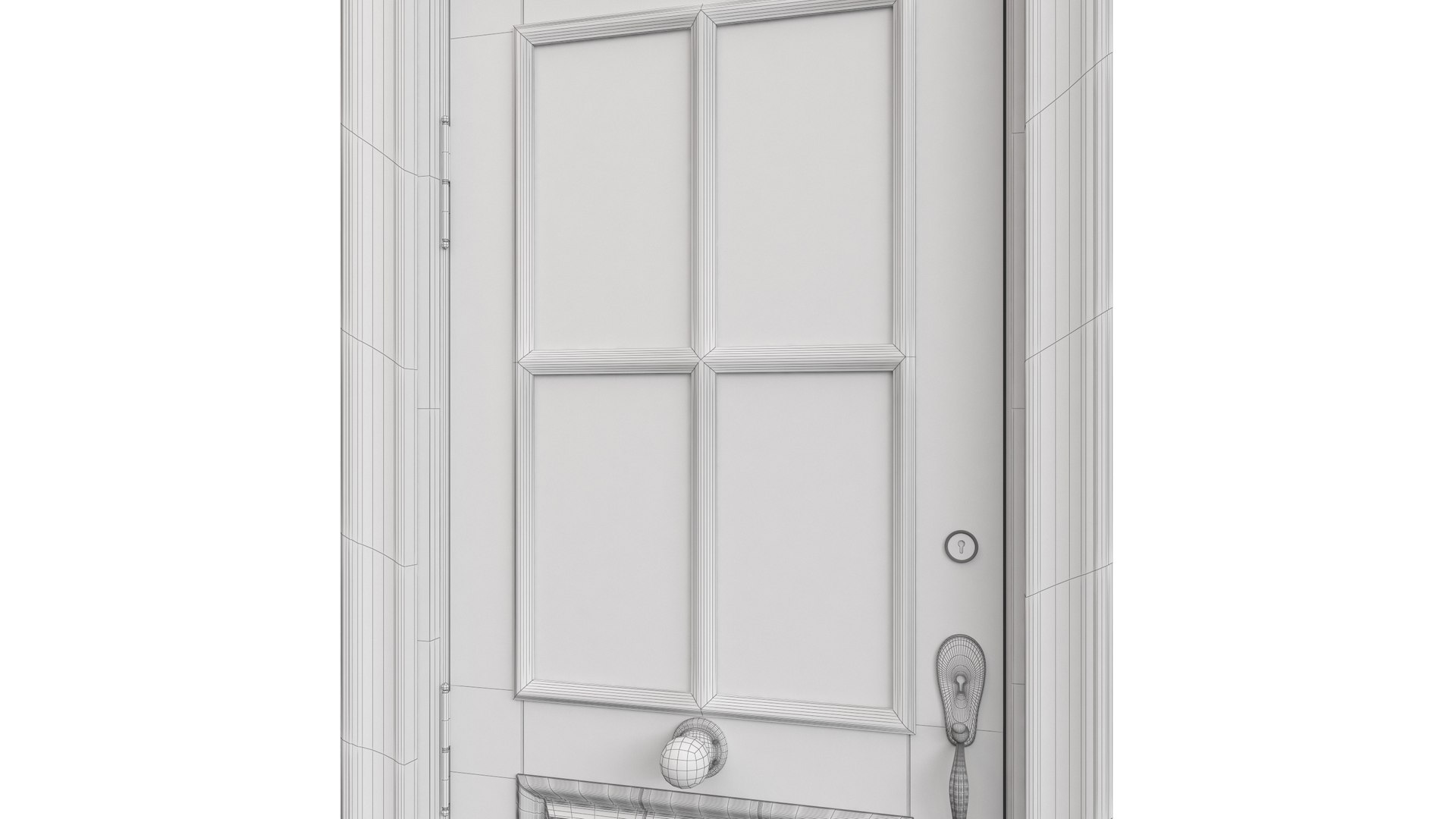 Entrance Classic Door 99 3D Model - TurboSquid 2138083