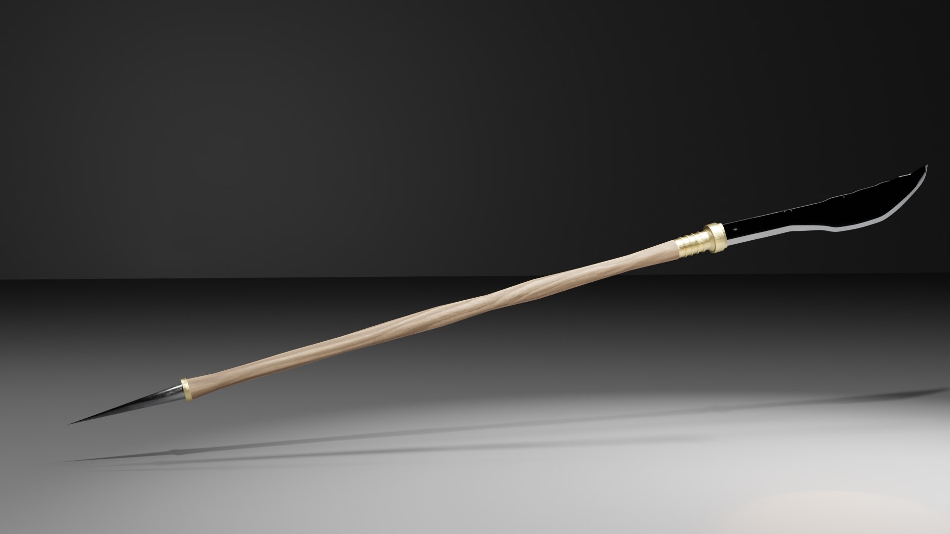 Arbir spear halberd Low Poly Modelo 3D - TurboSquid 1997056