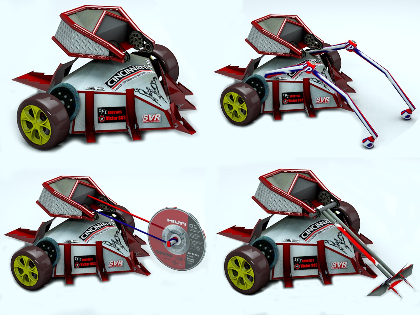 Robot fight 3D model - TurboSquid 1453148