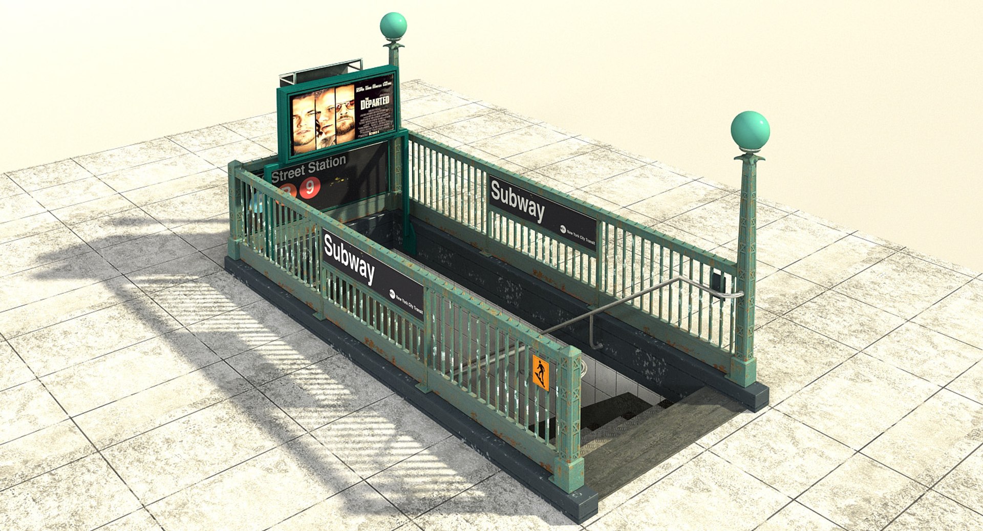 3ds New York Subway Entrance