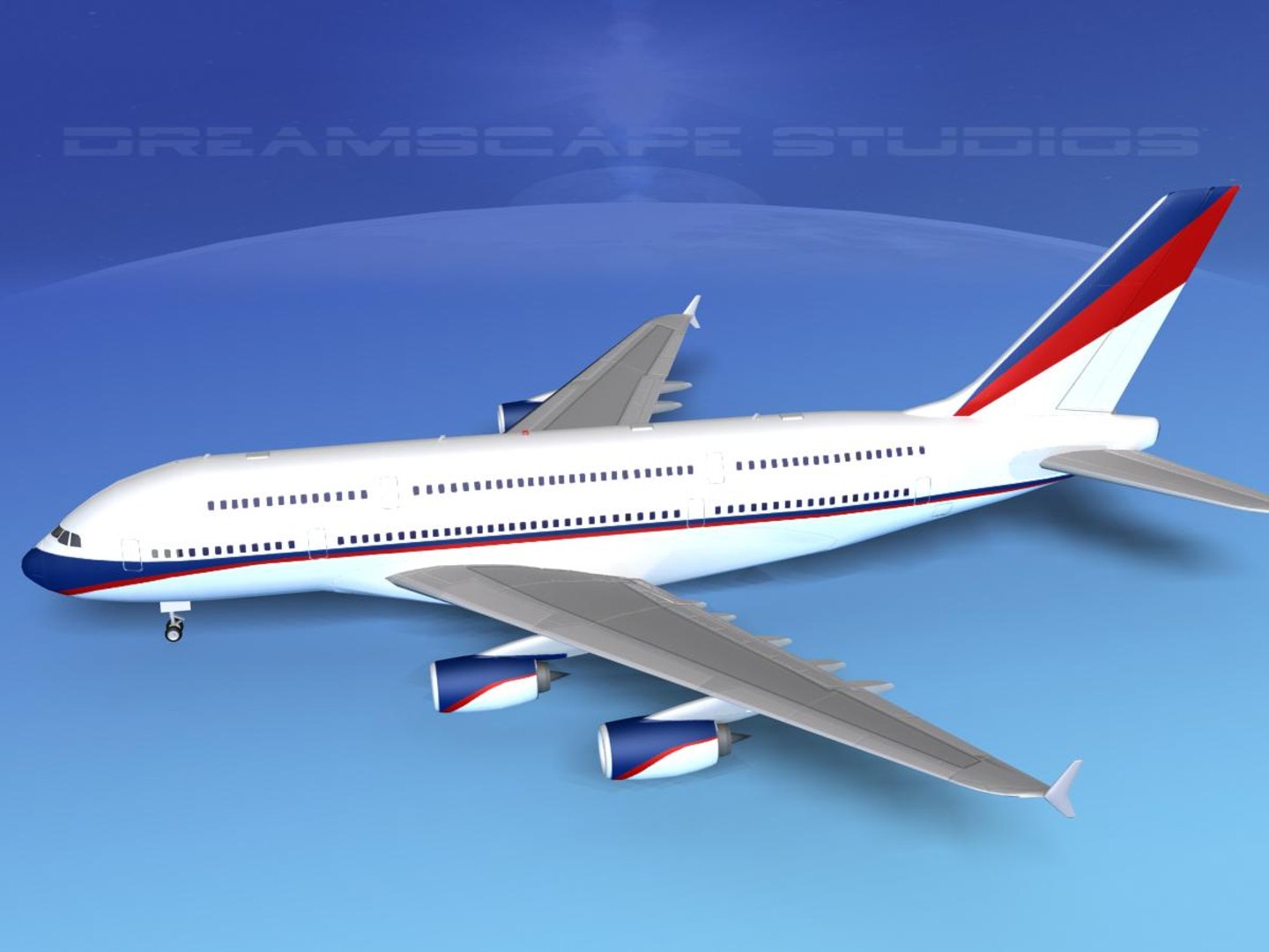 airbus a380 3d model