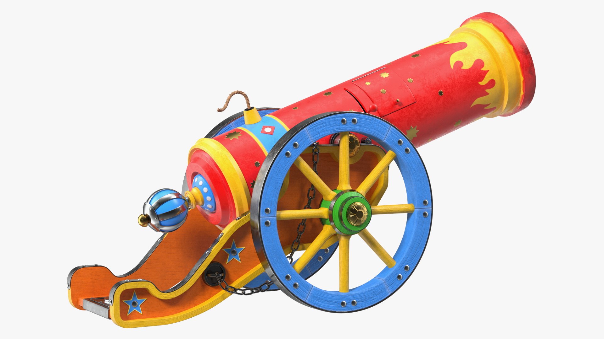 3D Circus Cannon - TurboSquid 1737045