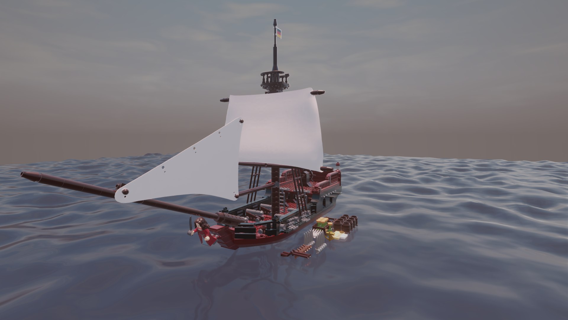 3D LEGO - GERMAN SLOOP - KLEINE JAGERIN - Rogue Film Productions ...