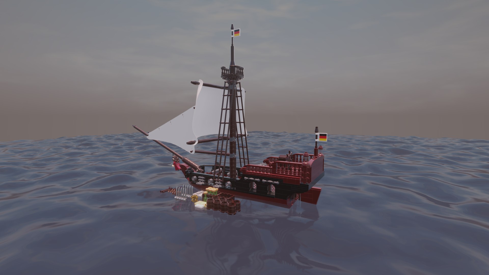3D LEGO - GERMAN SLOOP - KLEINE JAGERIN - Rogue Film Productions ...