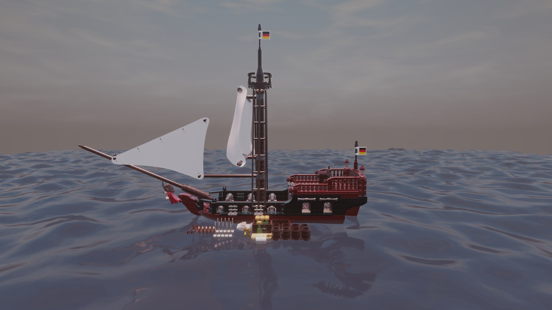 3D LEGO - GERMAN SLOOP - KLEINE JAGERIN - Rogue Film Productions ...