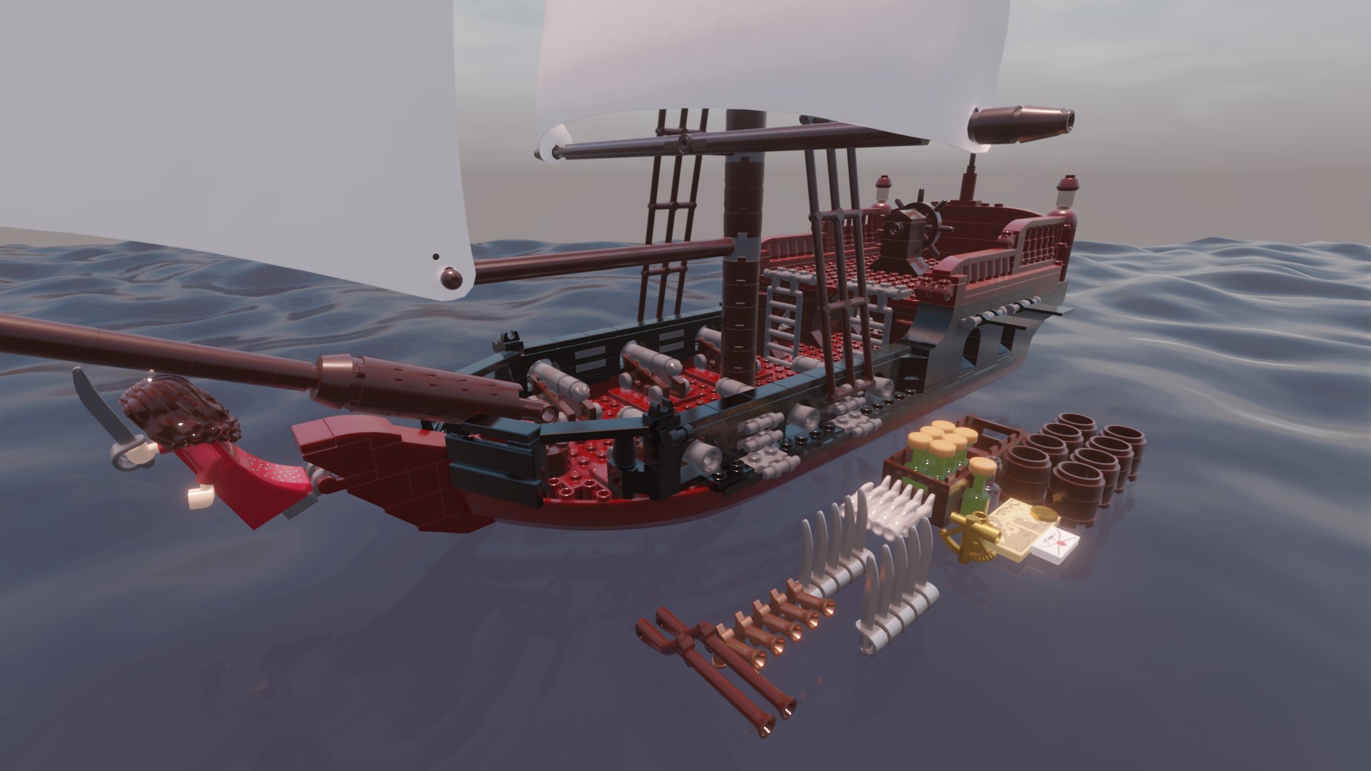 3D LEGO - GERMAN SLOOP - KLEINE JAGERIN - Rogue Film Productions ...