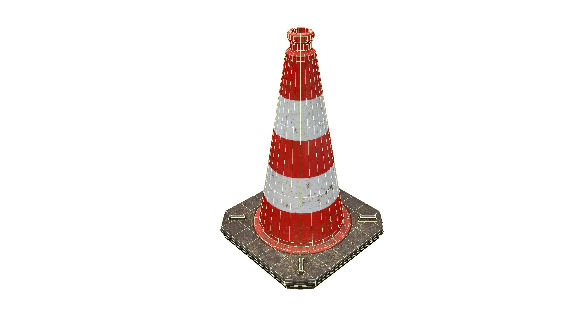 Traffic Cone lowpoly 3D model - TurboSquid 1809855