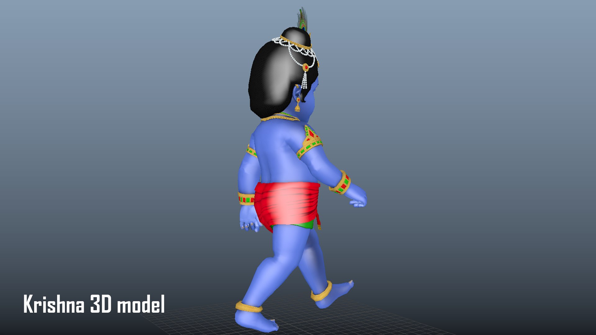 Lord Krishna 3D Model Artwork 3D Model - TurboSquid 2083185