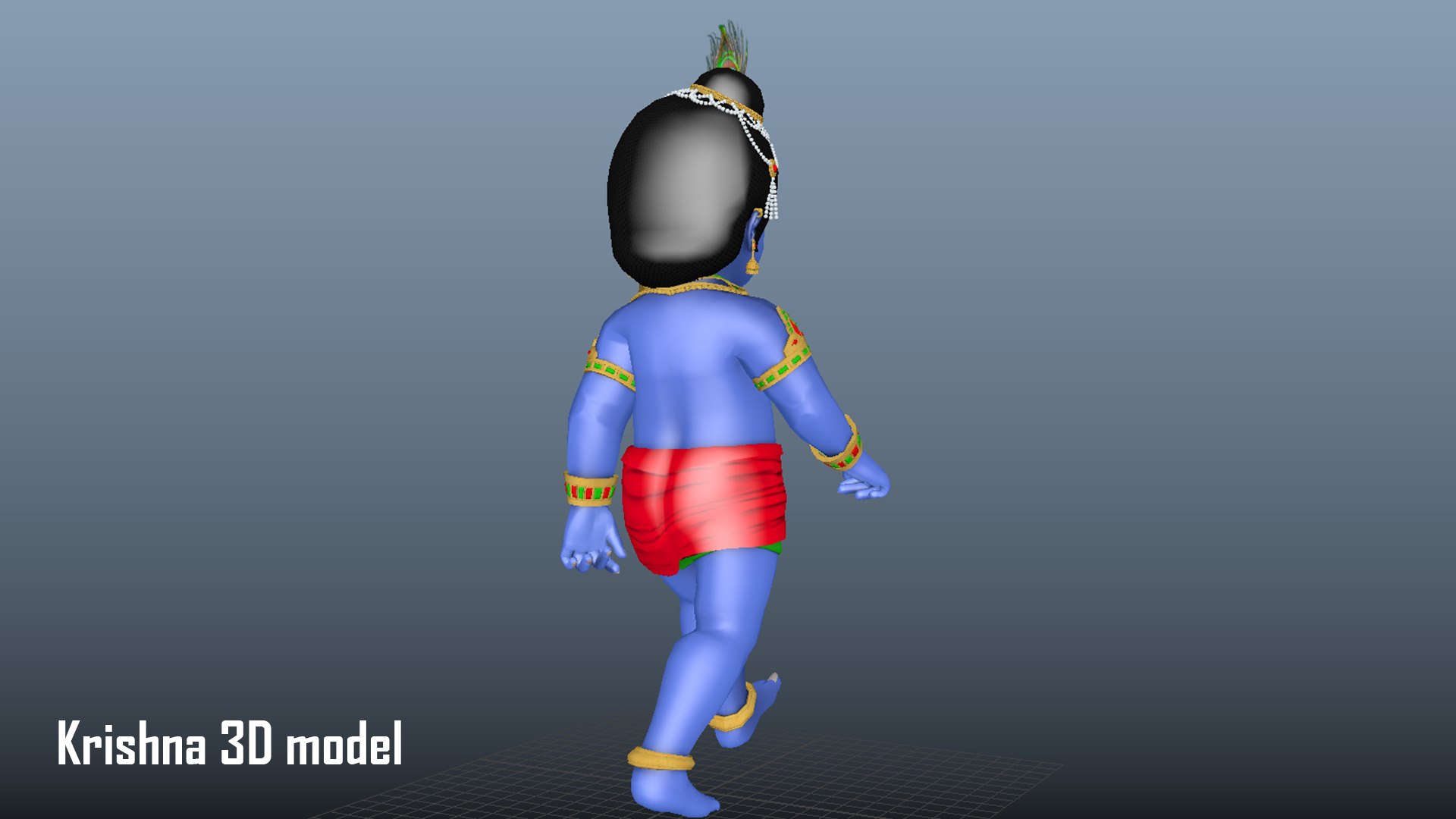Lord Krishna 3D Model Artwork 3D Model - TurboSquid 2083185