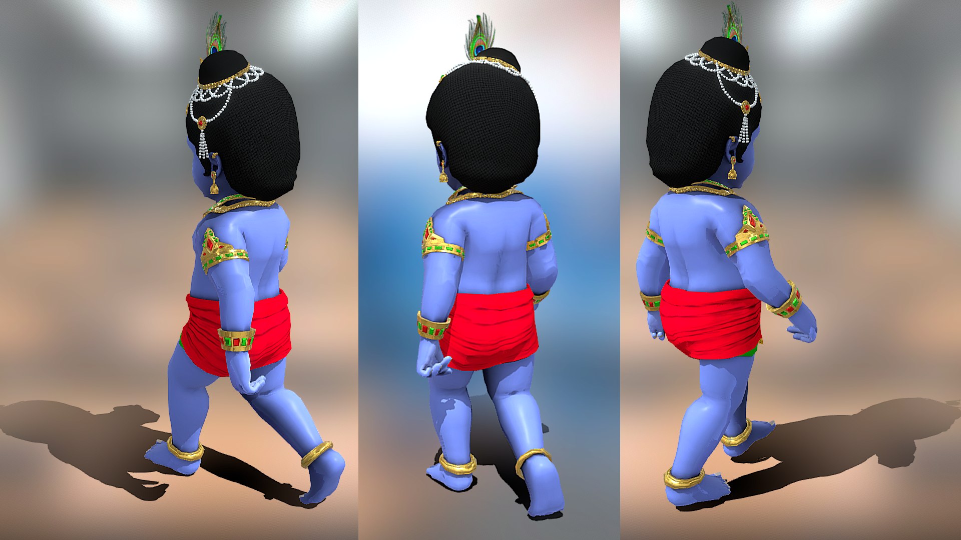 Lord Krishna 3D Model Artwork 3D Model - TurboSquid 2083185